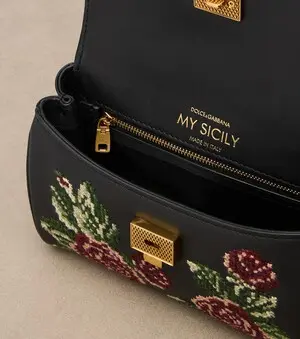 Dolce & Gabbana My Sicily Mini Leather Top-handle Bag
