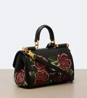 Dolce & Gabbana My Sicily Mini Leather Top-handle Bag