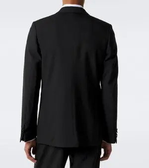 Dries Van Noten Double-breasted Wool And Silk-blend Blazer