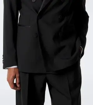 Dries Van Noten Double-breasted Wool And Silk-blend Blazer
