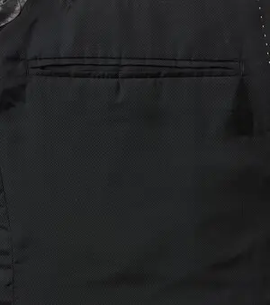 Dries Van Noten Double-breasted Wool And Silk-blend Blazer