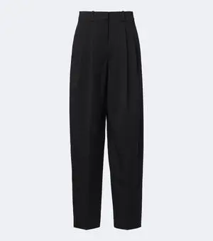 Givenchy Wool Grain De Poudre Barrel-leg Pants