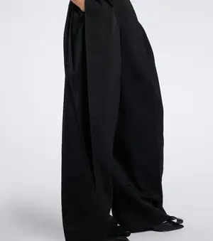 Givenchy Wool Grain De Poudre Barrel-leg Pants