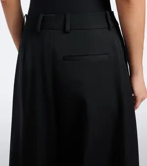 Givenchy Wool Grain De Poudre Barrel-leg Pants