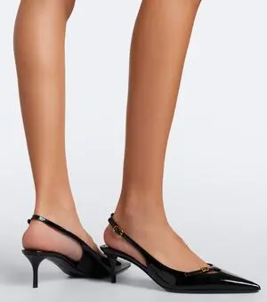 Dolce & Gabbana Patent Leather Slingback Pumps