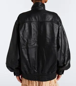 Zimmermann Valiant Leather Bomber Jacket