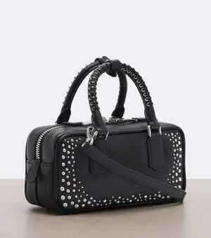 Miu Miu Arcadie Studded Leather Top-handle Bag