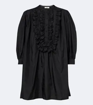 Chloé Ruffled Taffeta Minidress