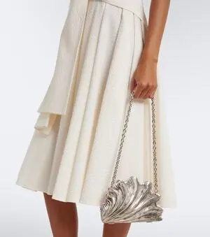 JW Anderson Shell Clutch - Silver