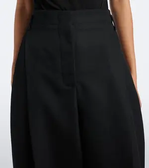 Jacquemus Miami Cropped Virgin Wool Wide-leg Pants