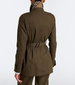Burberry Belted Cotton-blend Jacket