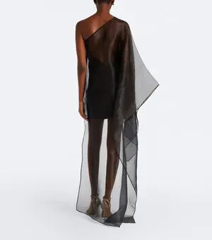 TALLER MARMO Boston One-shoulder Organza Minidress