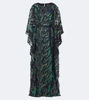 TALLER MARMO Firefly Sequined Kaftan