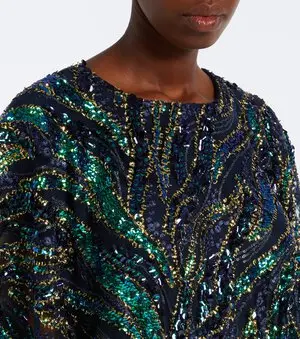 TALLER MARMO Firefly Sequined Kaftan