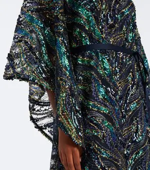 TALLER MARMO Firefly Sequined Kaftan