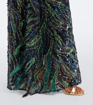 TALLER MARMO Firefly Sequined Kaftan