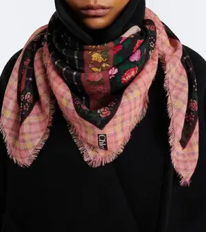 Chloé Folk Cashmere And Wool Scarf