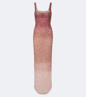 Rachel Gilbert Kaity Embellished Gown - Pink