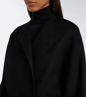 Gucci Gg Belted Wool And Silk Wrap Coat