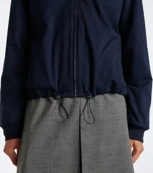 Prada Reversible Re-nylon And Jersey Blouson Jacket