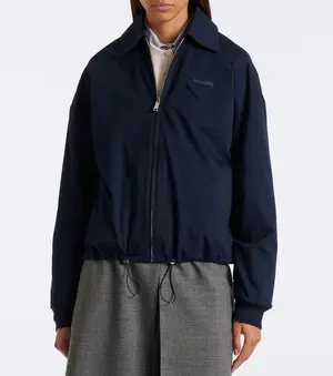 Prada Reversible Re-nylon And Jersey Blouson Jacket