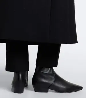 Veronica Beard Glinda Leather Ankle Noots
