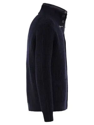 FAY Wool Cardigan With Removable Padded Gilet