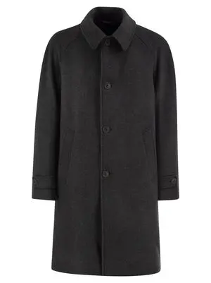 Herno Wool-blend Coat With A Clean, Timeless Design - Multicolor