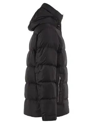Herno Padded Down Jacket With High Collar And Integrated Hood