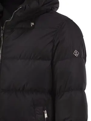 Herno Padded Down Jacket With High Collar And Integrated Hood