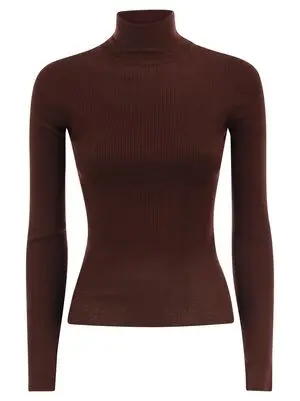Max Mara Mxscavallo Pure Virgin Wool Ribbed Roll-neck Jumper - Multicolor
