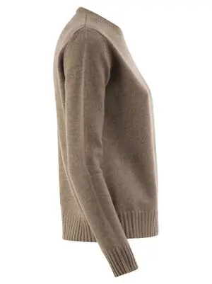 Max Mara Mxmlume Pure Cashmere Crew-neck Jumper - Brown