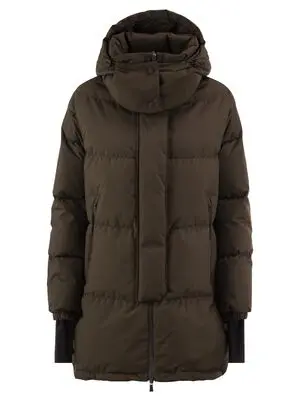 Herno Medium 2-layer Hooded Down Jacket - Brown