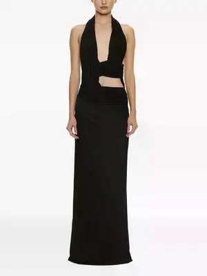 Christopher Esber Draped Cummerbund Maxi Dress