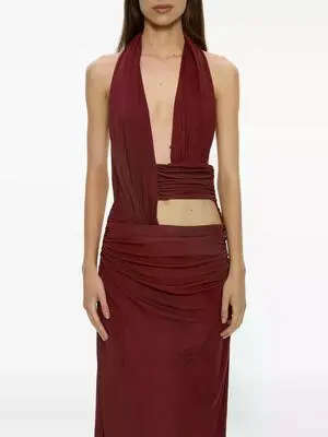 Christopher Esber Draped Cummerbund Maxi Dress