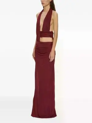 Christopher Esber Draped Cummerbund Maxi Dress