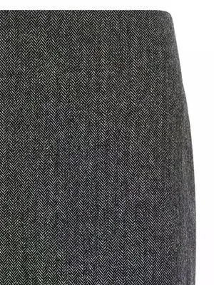 BLAZÉ MILANO Coci Herringbone-pattern Mini Skirt