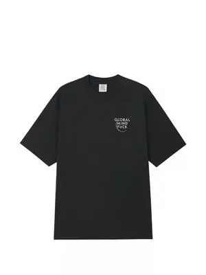 Vetements Slogan-print Oversized T-shirt - Black