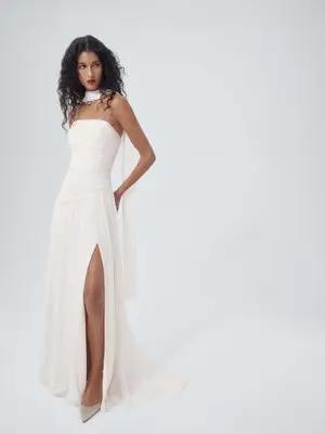 REFORMATION Aniela Silk Chiffon Dress