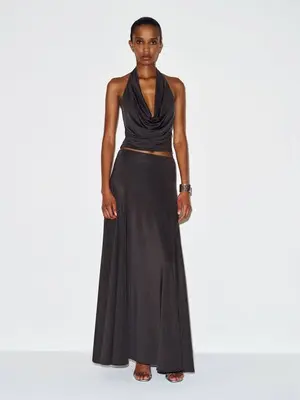 REFORMATION Caitie Knit Two Piece - Black