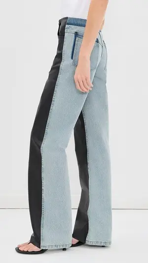 Christopher Esber Troy Deconstruct Leather Jeans