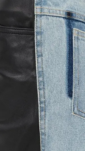 Christopher Esber Troy Deconstruct Leather Jeans