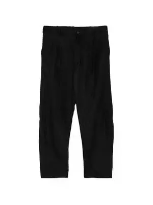 FORME D'EXPRESSION Pleated Tapered Trousers - Black
