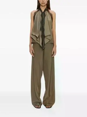 Christopher Esber Vera Bias Wide Leg Trousers - Neutrals