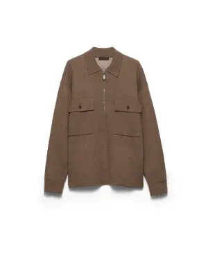 Prada Cashmere Polo Shirt - Brown