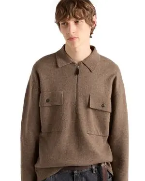 Prada Cashmere Polo Shirt