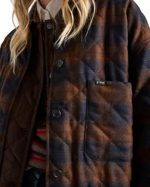 Prada Quilted Wool Caban Jacket