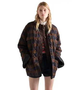 Prada Quilted Wool Caban Jacket