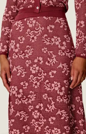 Rebecca Taylor Bryn Jacquard Sweater Skirt