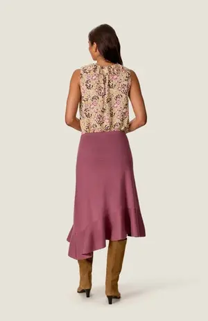 Rebecca Taylor Caroline Ruffle Sleeveless Top